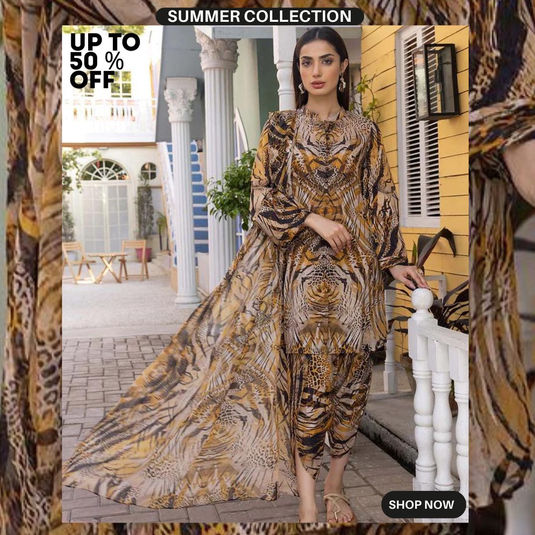 Lawn digital printed 3pc unstitched collection 2024 summer – RAMZ.PK