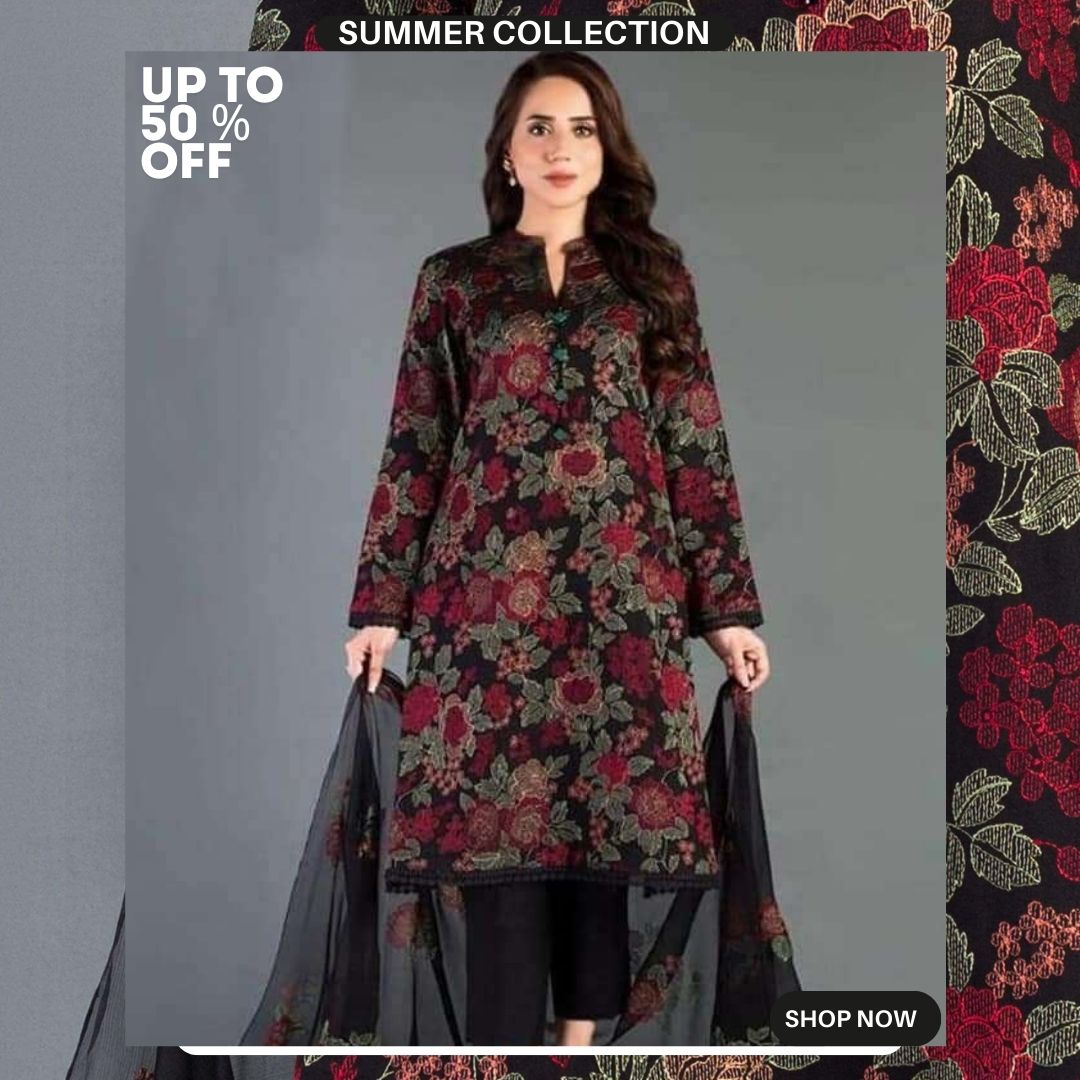 Breeze lawn 3pc unstitched heavy embroidered suit - Summer 2024 – RAMZ.PK